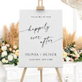 Elegant Simple Minimalist Welcome Wedding Foam Board | Zazzle