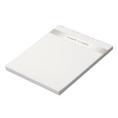 Elegant Simple Modern FAUX Silver Striped Notepad | Zazzle