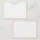 Elegant Simple Modern Gold Textured Wedding Couple Note Card | Zazzle