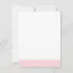 Elegant Simple Overlay Light Pink Name Note Card | Zazzle