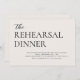 Elegant Simple Rehearsal Dinner Invitation | Zazzle