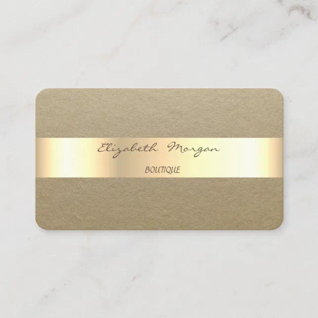 Elegant Simple,Rustic,Kraft Stripe Business Card | Zazzle