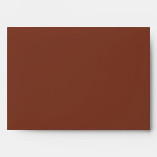 Elegant Simple Terracotta Greenery Foliage Envelope | Zazzle