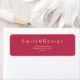 Elegant Simple Viva Magenta Modern Return Address Label | Zazzle