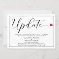 Elegant Simple Wedding Update Invitation | Zazzle
