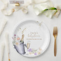 Elegant Sip & See Champagne Bottle Baby Shower Paper Plates | Zazzle