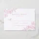 Elegant Sketched Floral Wedding Letterpress RSVP Cards | Zazzle