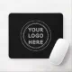 Elegant & Sleek Black QR Code Mouse Pad | Zazzle