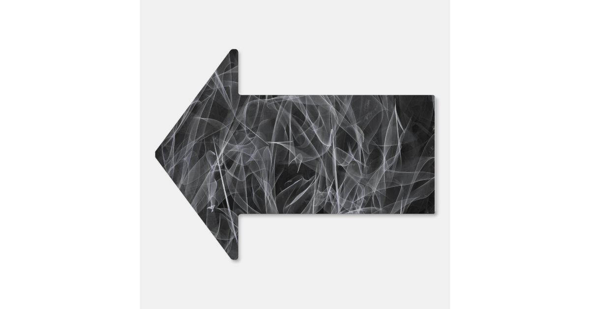 Elegant Smoke Swirl Texture Sign | Zazzle