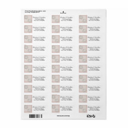 Elegant Snowflakes Winter Return Address Labels | Zazzle