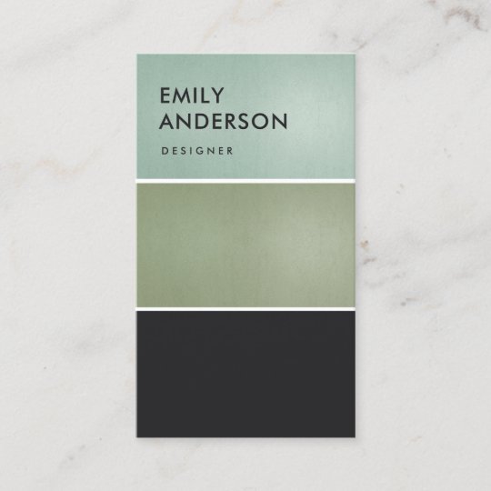 ELEGANT SOFT AQUA BLUE GREEN METALLIC BLACK STRIPS BUSINESS CARD ...