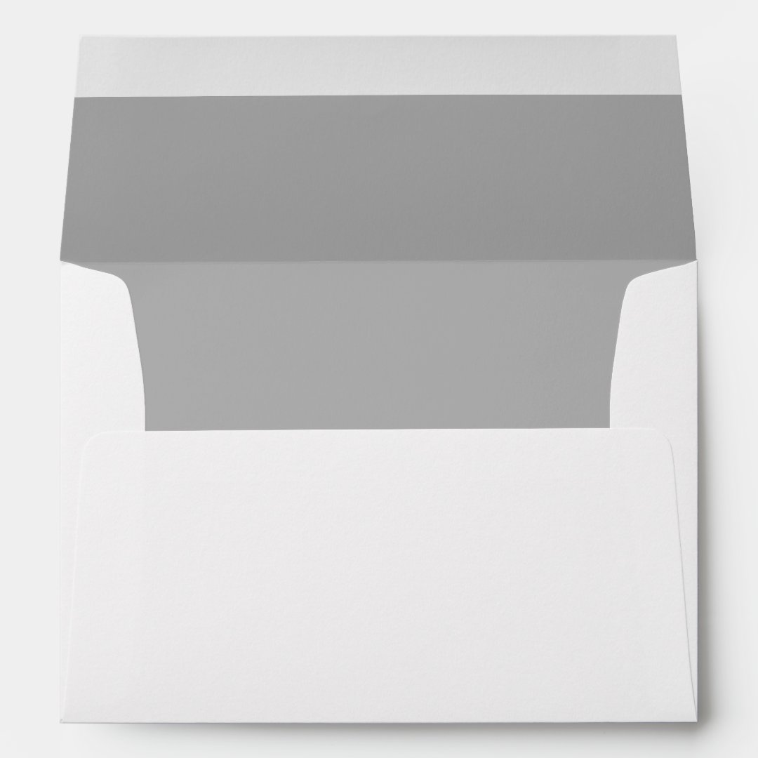 Elegant Soft Gray Wedding Envelope | Zazzle