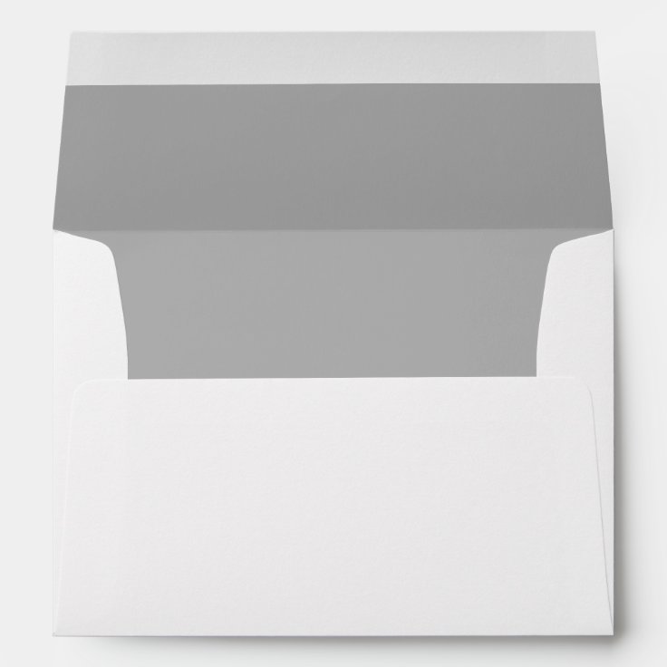 Elegant Soft Gray Wedding Envelope | Zazzle
