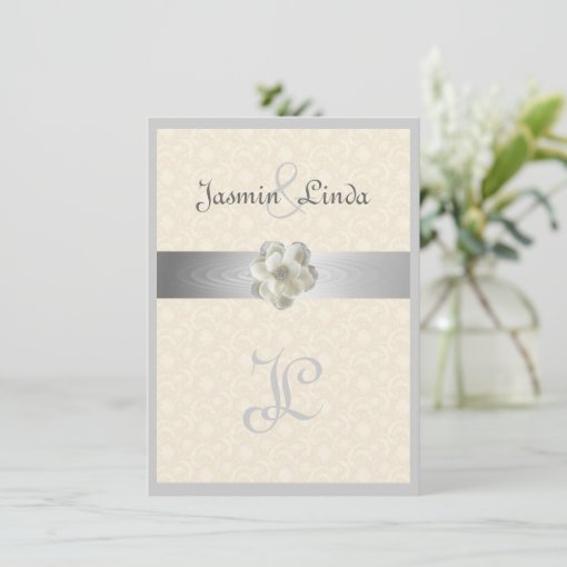Elegant, Sparkle, Faux Ribbon, Wedding Invitation | Zazzle
