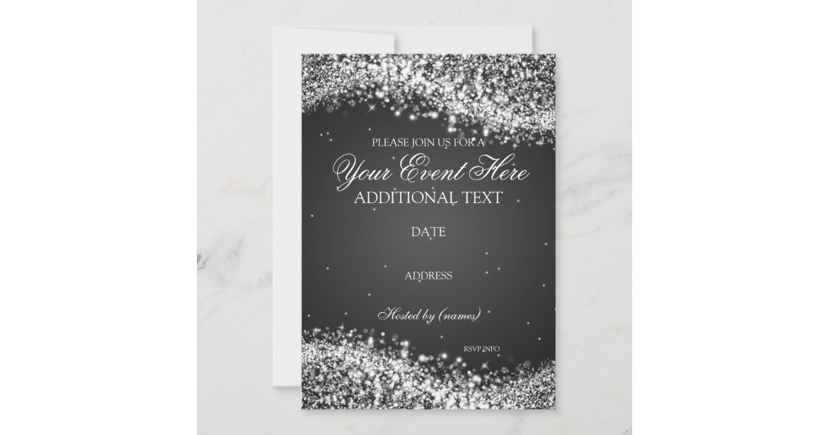 Elegant Sparkle / Sparkling Template Party | Zazzle