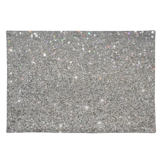 Elegant sparkles and glitter placemat | Zazzle