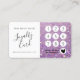 Elegant Sparkly Lilac Purple Glitter Loyalty Card | Zazzle