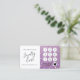 Elegant Sparkly Lilac Purple Glitter Loyalty Card | Zazzle