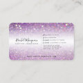 Elegant Sparkly Lilac Purple Glitter Loyalty Card | Zazzle