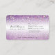 Elegant Sparkly Lilac Purple Glitter Loyalty Card | Zazzle