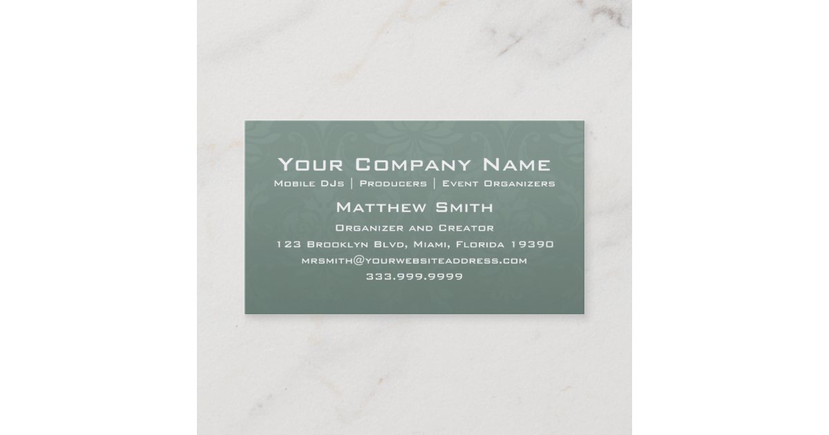 Elegant Speaker Business Card | Zazzle