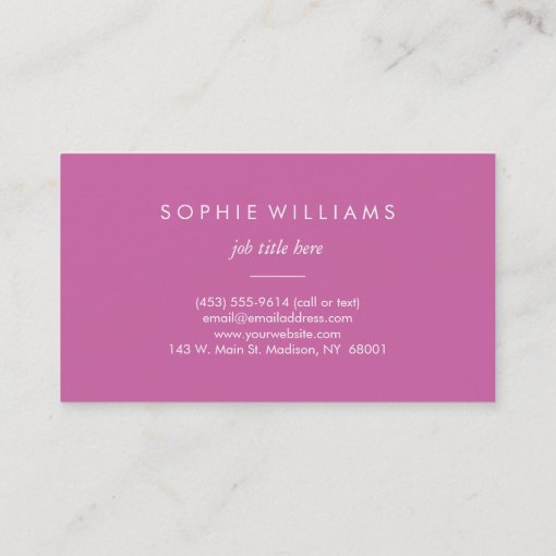 Elegant Spring Flowers Business Card | Zazzle