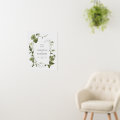 Elegant Spring Greenery | Wedding Welcome Foam Board | Zazzle