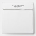 Elegant Square Invitation Envelope | Zazzle