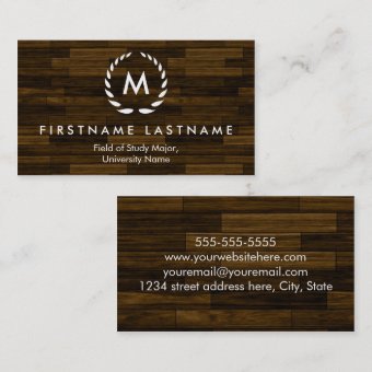 Elegant Student Business Cards | Zazzle