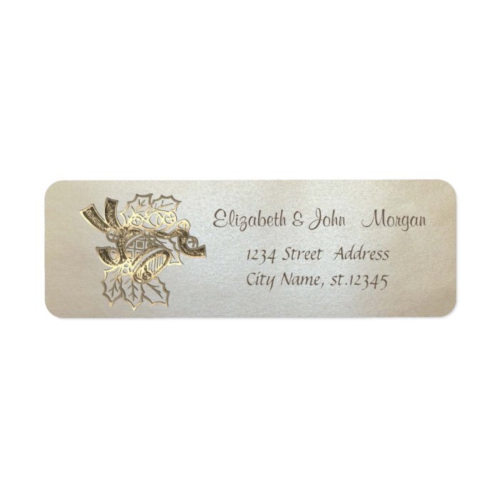 Elegant, stylish ,Christmas Bell Label | Zazzle.com