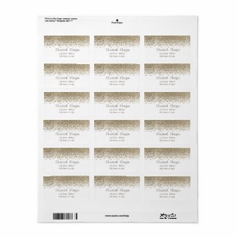 Elegant Stylish Gold Diamonds Label | Zazzle