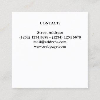 Elegant stylish loyalty customer card | Zazzle
