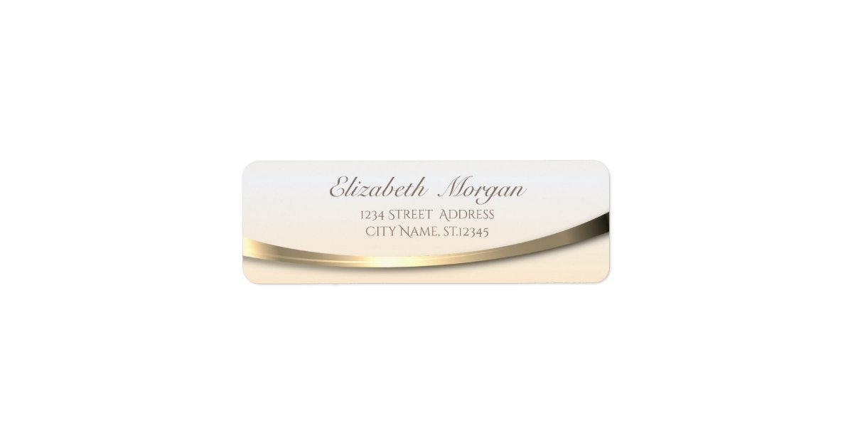 Elegant Stylish Modern Sophisticated Label | Zazzle