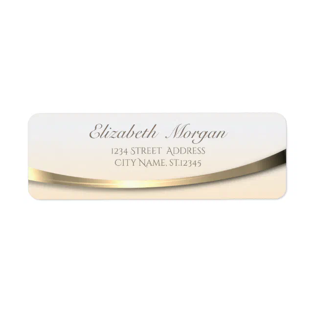 Elegant Stylish Modern Sophisticated Label | Zazzle