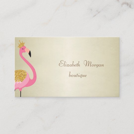 Elegant Stylish Proffesional Pink Flamingo Business Card | Zazzle.com