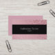 Elegant stylish rose gold geometric pattern pink business card | Zazzle