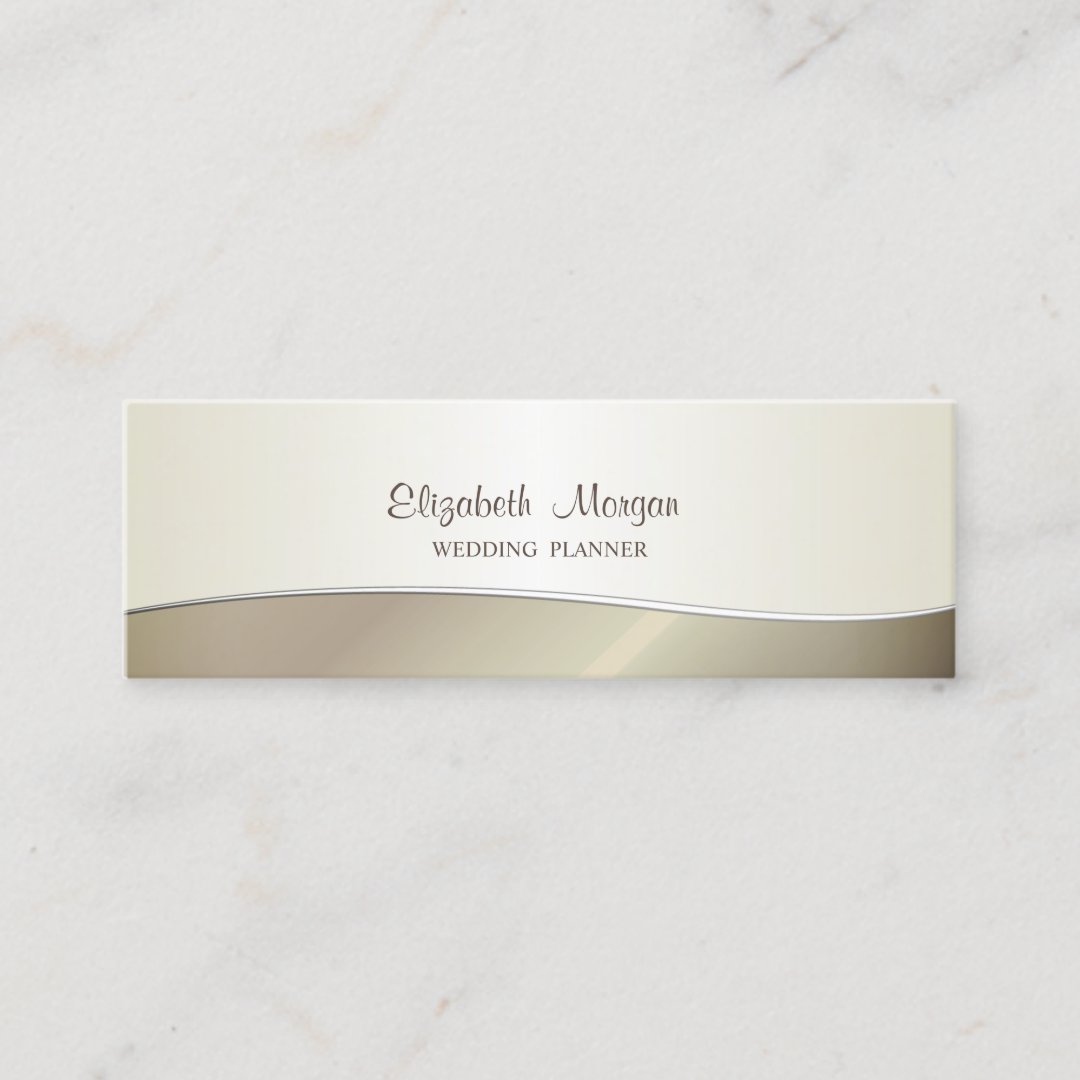 Elegant Stylish Simple Mini Business Card | Zazzle