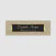 Elegant Stylish Trendy Gold Glitter, Frame Name Tag | Zazzle