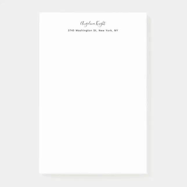 Elegant Stylish Trendy Unique Handwriting Script Post-it Notes | Zazzle