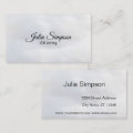 Elegant, Stylish, White Fluffy Business Card | Zazzle