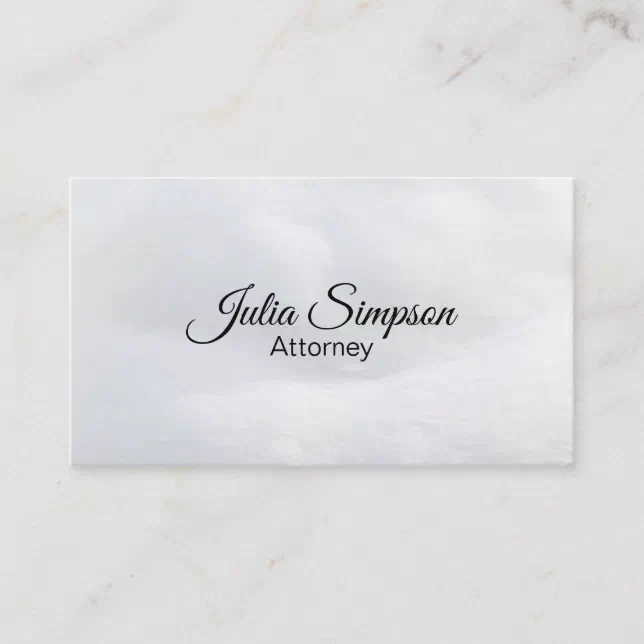 Elegant, Stylish, White Fluffy Business Card | Zazzle