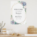 Elegant Succulent Wedding Welcome Sign | Zazzle