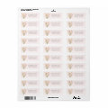 Elegant Summer Wildflowers Blush Return Address Label | Zazzle