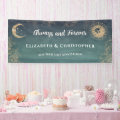 Elegant Sun Moon Gold Wedding Banner | Zazzle