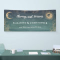 Elegant Sun Moon Gold Wedding Banner | Zazzle
