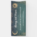Elegant Sun Moon Gold Wedding Banner | Zazzle