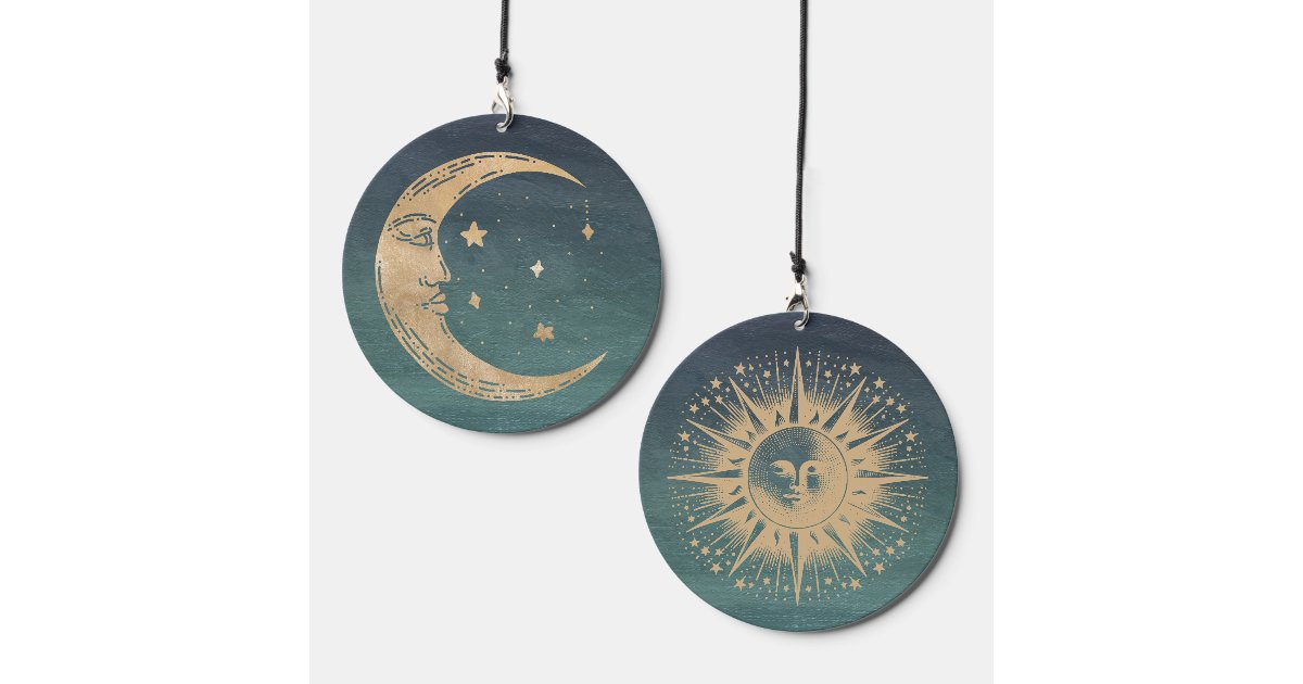Elegant Sun Moon Wind Chime | Zazzle