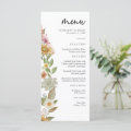 Elegant Sunflower Menu | Zazzle