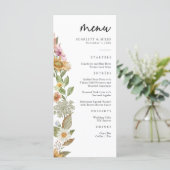 Elegant Sunflower Menu | Zazzle