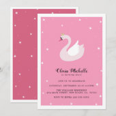 Elegant Swan Birthday Invitations | Zazzle